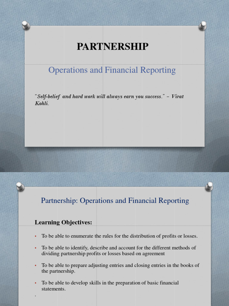 Partnership_ Operation (1) | Download Free PDF | Debits And Credits ...
