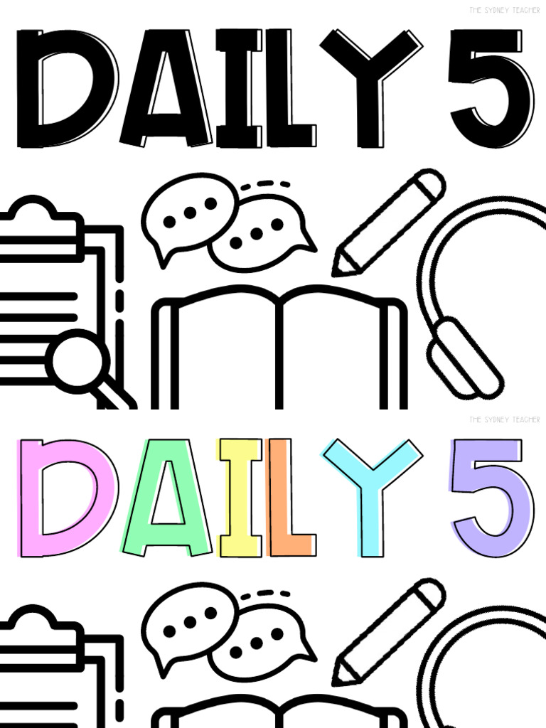 Daily 5 Posters | PDF