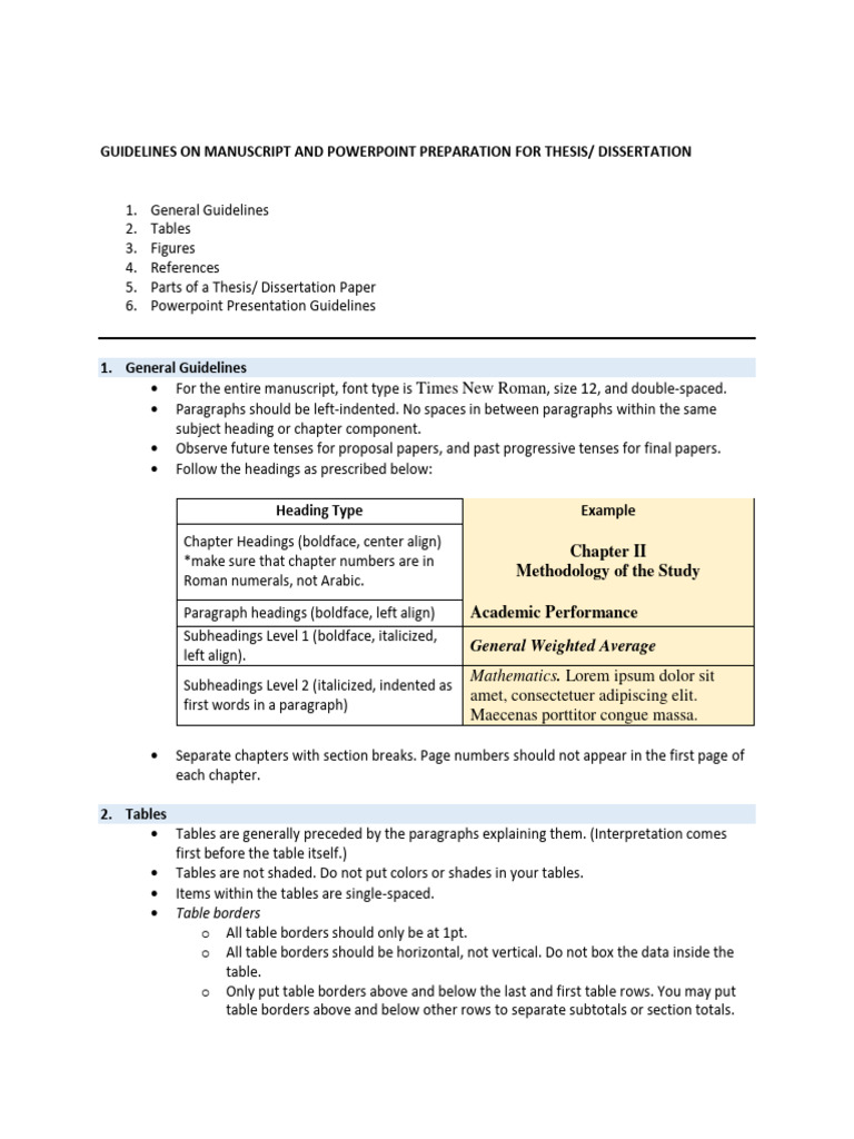Guidelines On Manuscript and Presentation Preparation | PDF | Paragraph ...