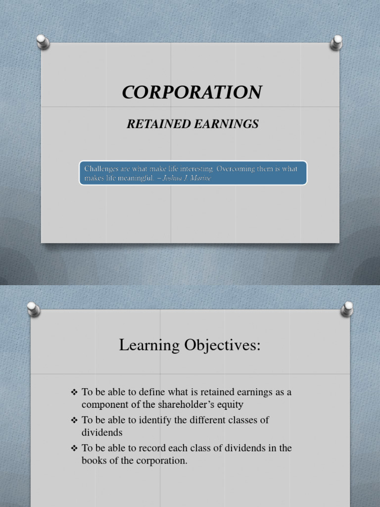 Understanding Retained Earnings and Dividends | PDF | Dividend ...