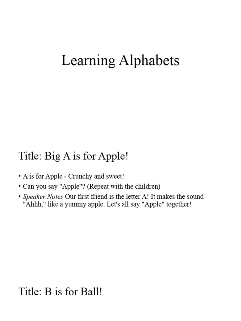 Learning Alphabets | PDF | Language Arts & Discipline | Foreign ...