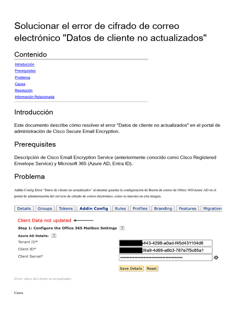 Troubleshoot Client Data Not Updated e | PDF | Microsoft Azure | Microsoft