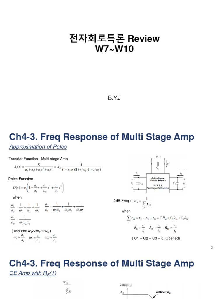 MSElectronicsReview w7-w12 | PDF | Feedback | Control Theory