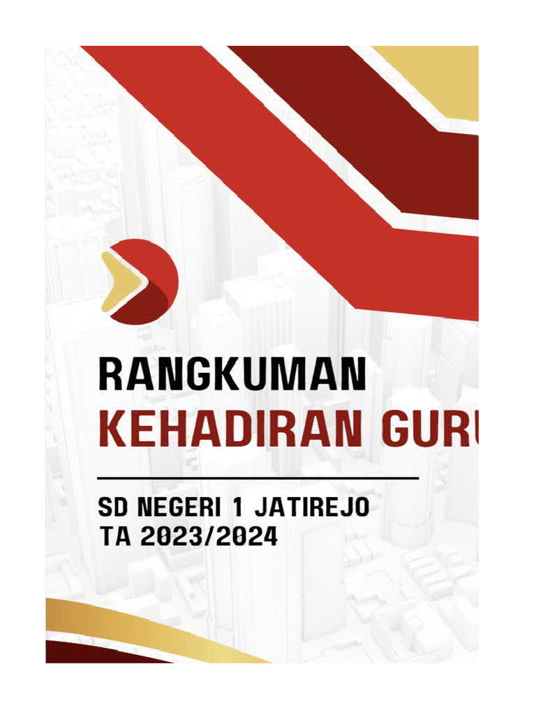 Rekap Kehadiran Guru SDN 1 Jatirejo TH 2024 | PDF
