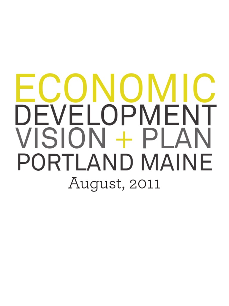 Portland Maine Economic Development Plan | PDF | Entrepreneurship ...