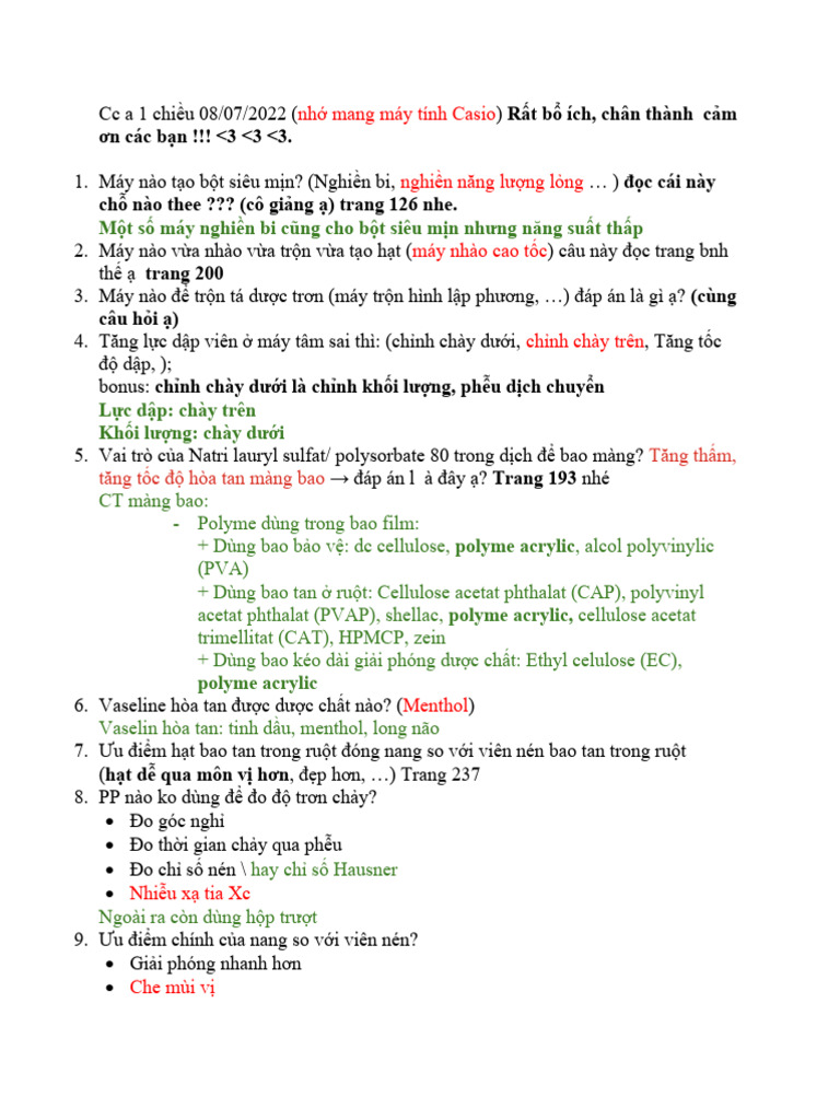 Bào chế rv k73 | PDF