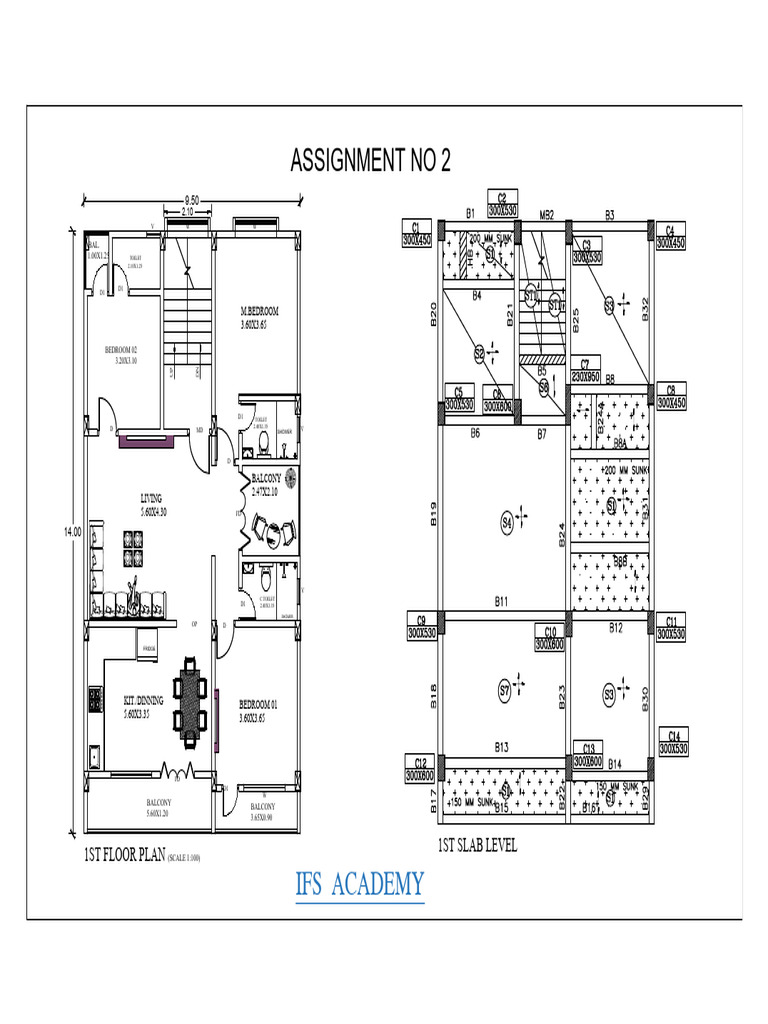 First Floor Plan with Dimensions | PDF