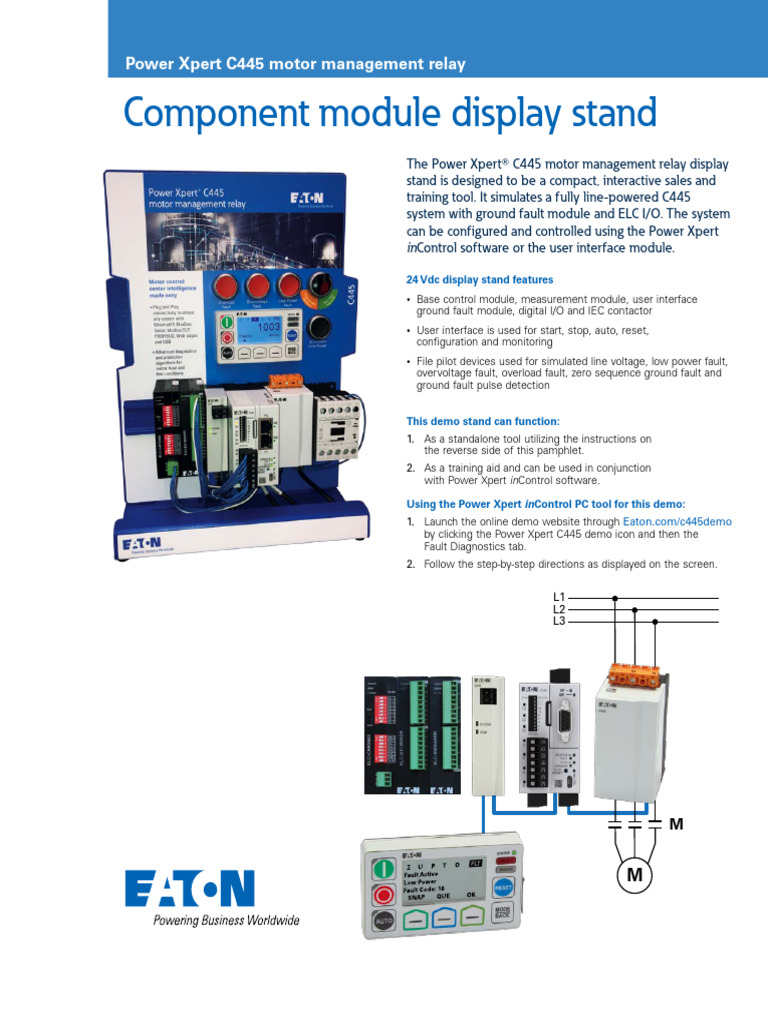 Eaton C445 Demo Stand Instructions | PDF | Computing | Electrical ...