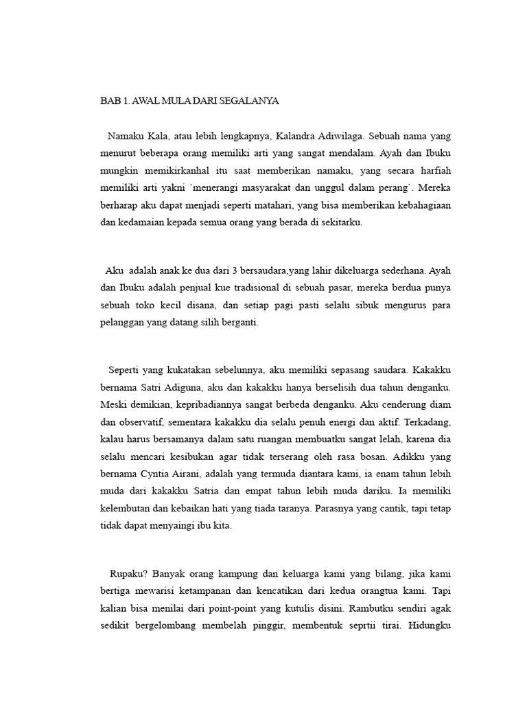 Awal Mula Kala: Kisah Takdir dan Naga | PDF