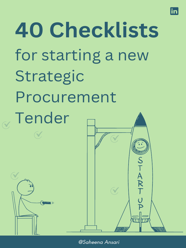 Checklist For A New Strategic Procurement Tender 1695347143 | PDF ...