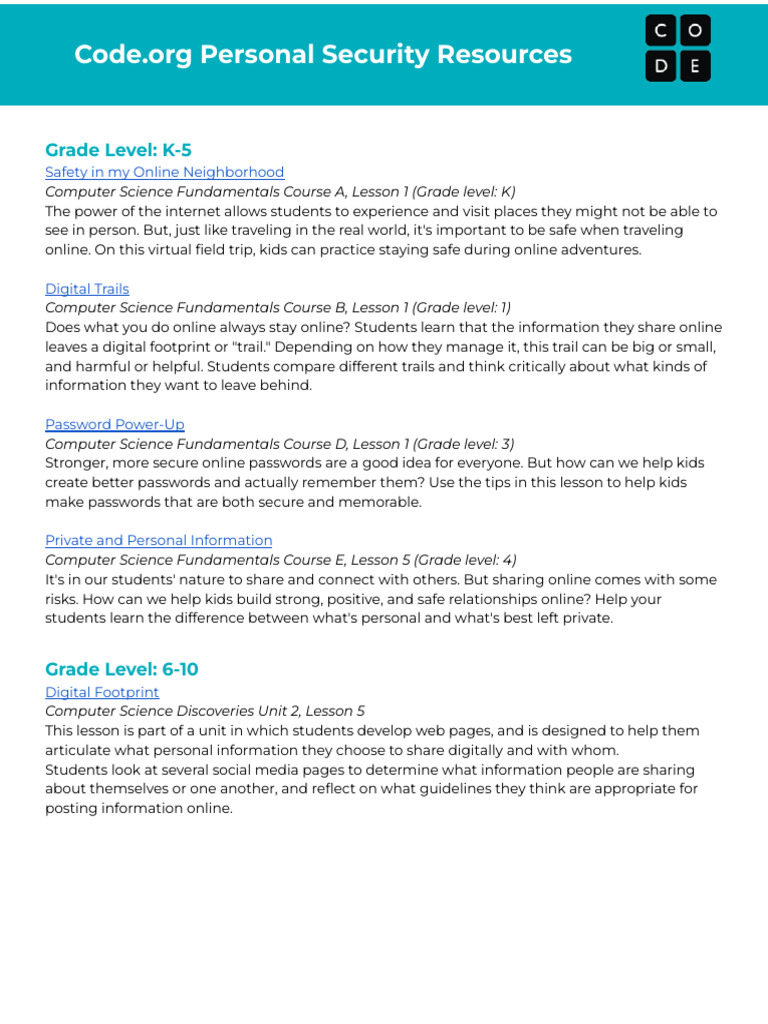 Personal Security Resources For Microsoft | PDF | Security | Computer Security