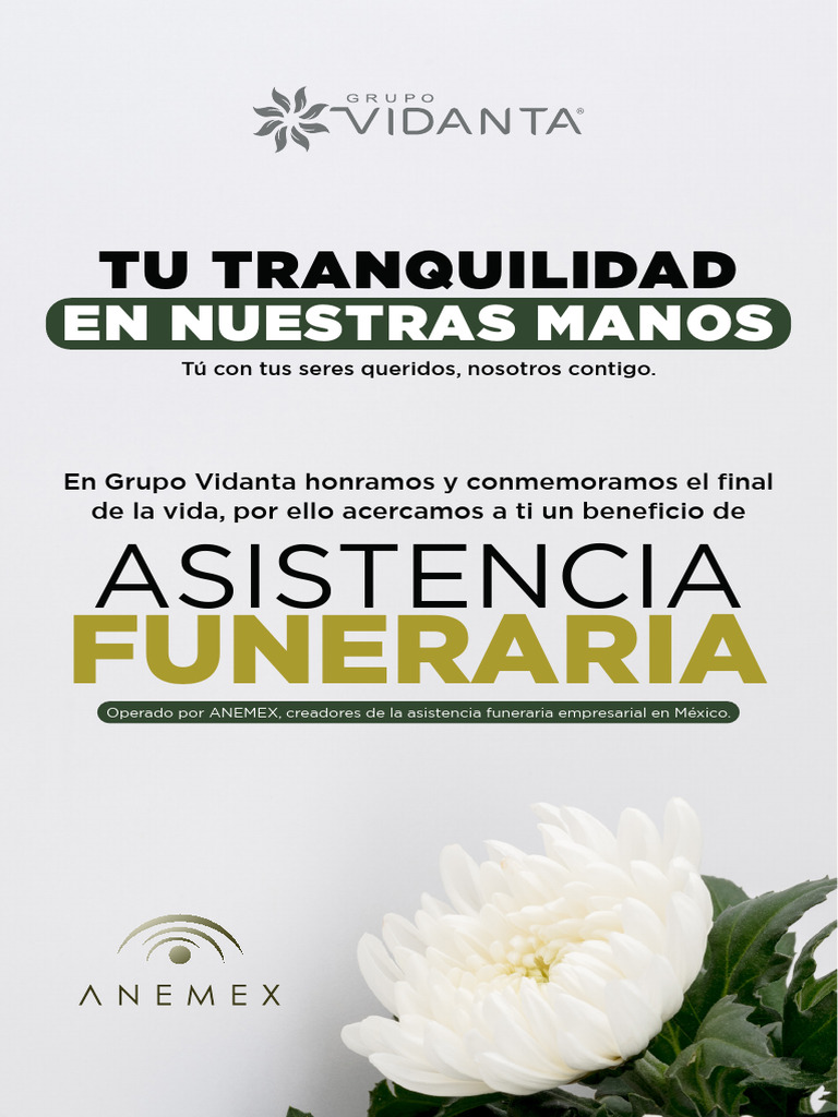 Flyer - Asistencia Funeraria | PDF | Casa funeraria