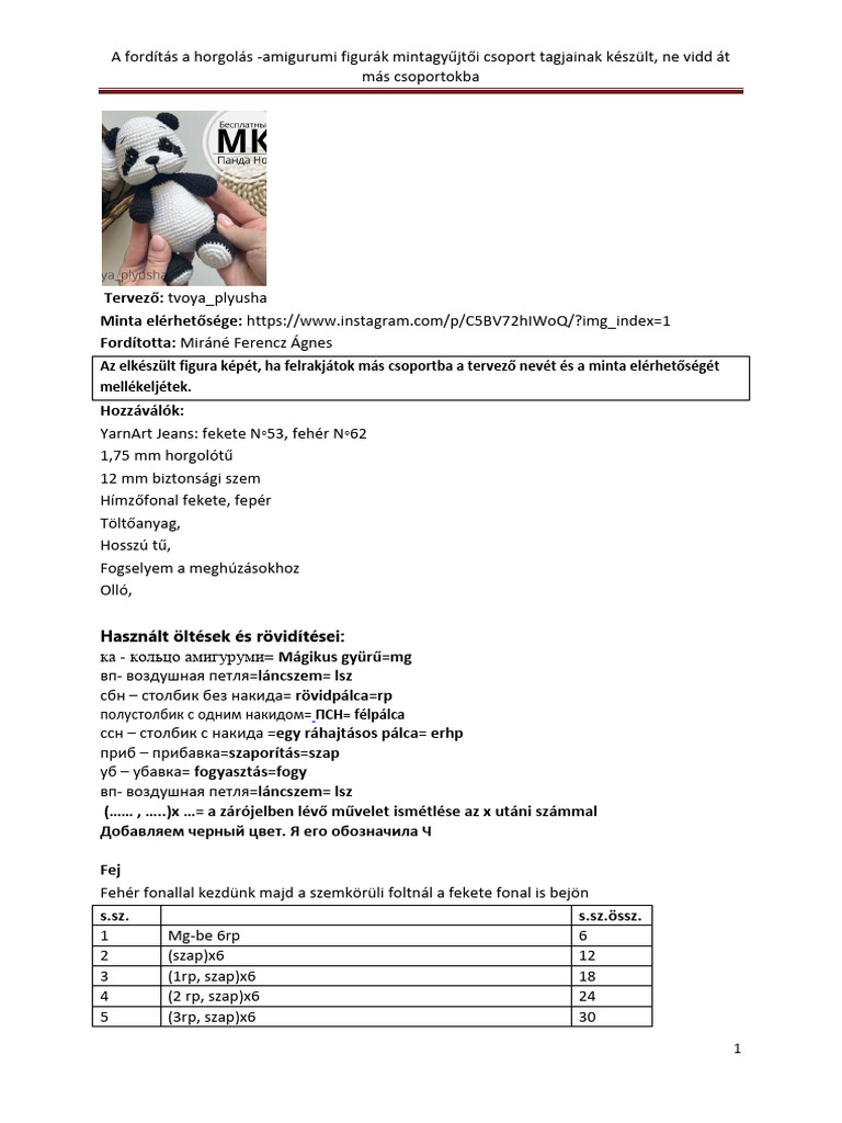 Panda Maci Magyar Miráné | PDF