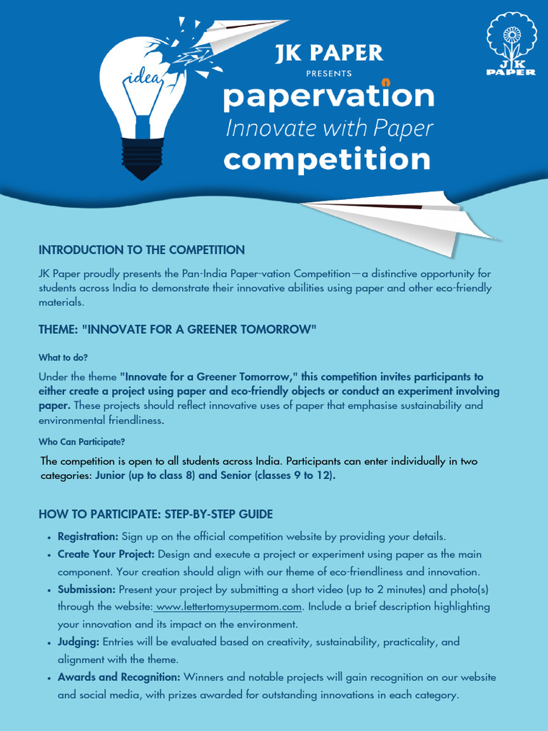 Paper Vation Competition | PDF | Sustainability | Innovation