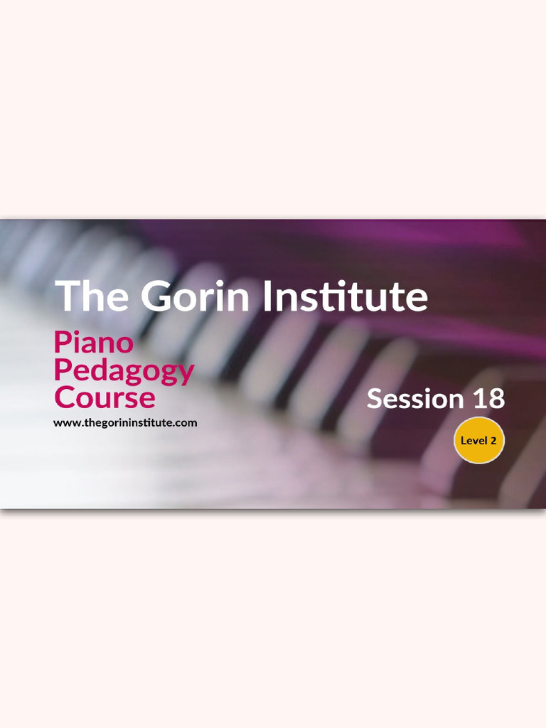 Level 2 Session 18 | PDF | Johann Sebastian Bach | The Well Tempered Clavier