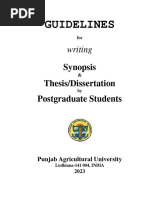 PG Thesis Guidlines1 New | PDF | Thesis | Institutional Review Board