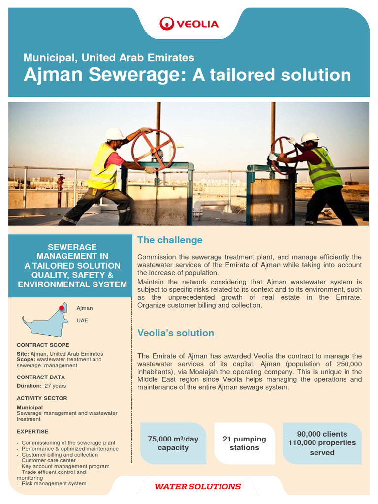 CSC Ajman Sewerage Ajman Municipal UAE Water 0 | PDF | Sewage Treatment ...