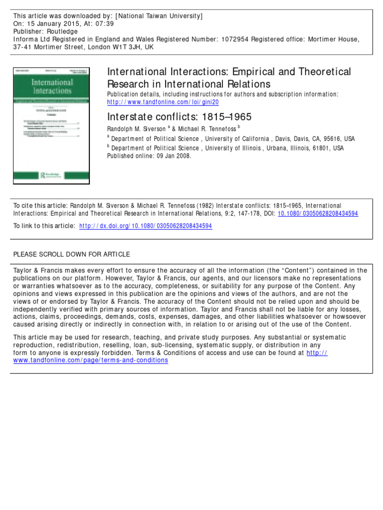 S Iverson 1982 | PDF | Politics | Social Science