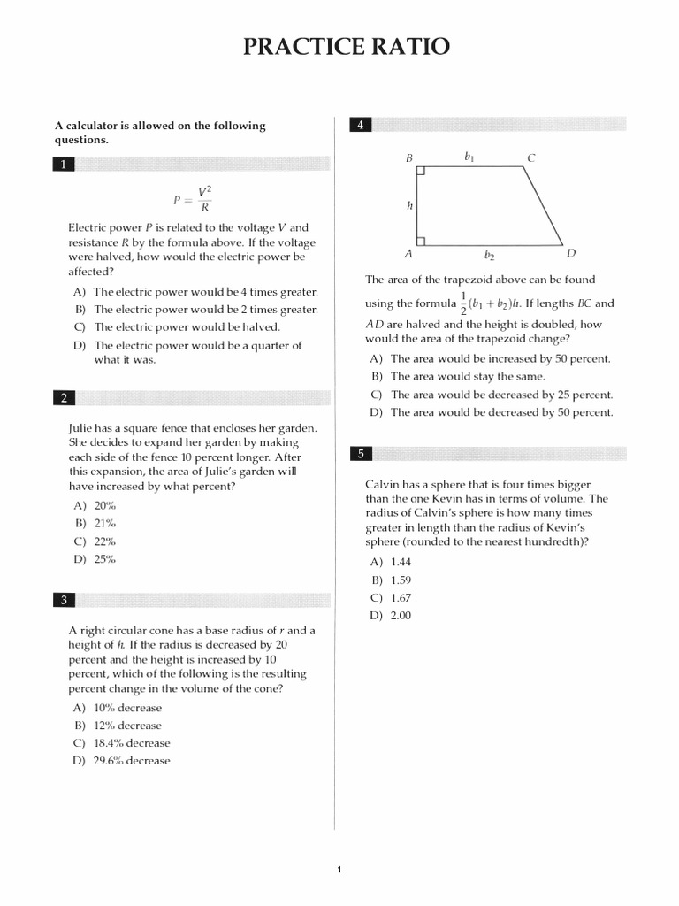 Homework Ratio | PDF | Stars | Area