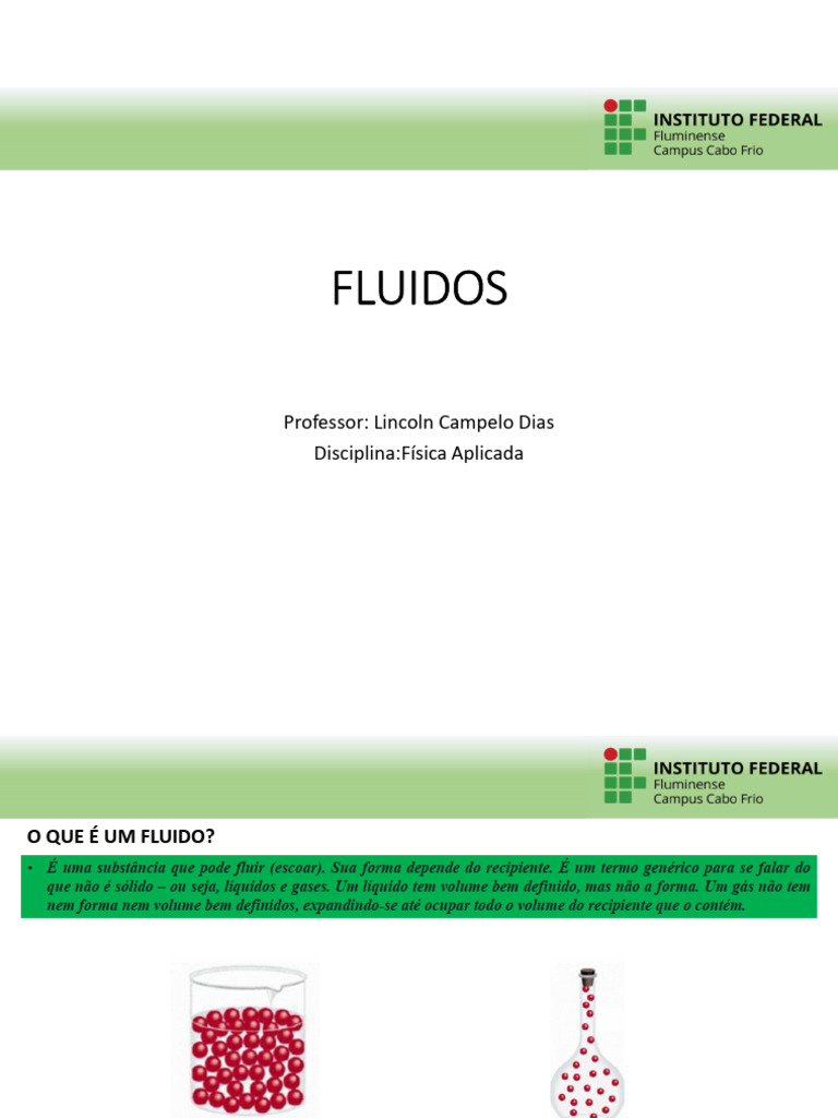 Apresenta o - 20240707 | PDF | Pressão | Densidade