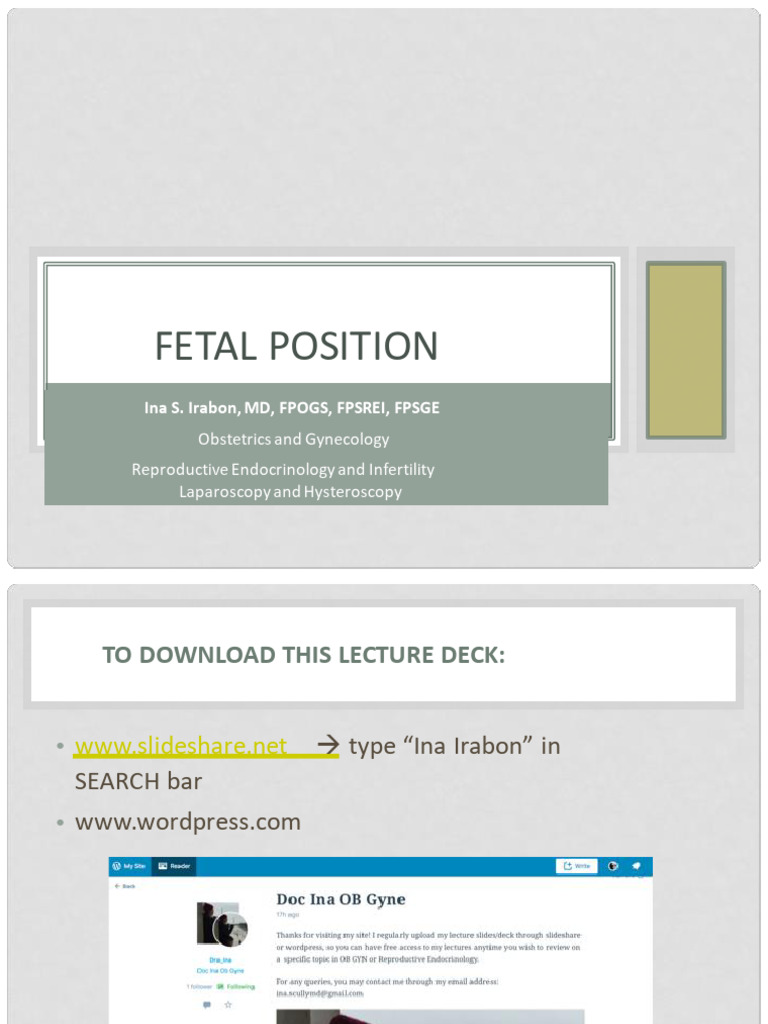 7. fetal pos | PDF