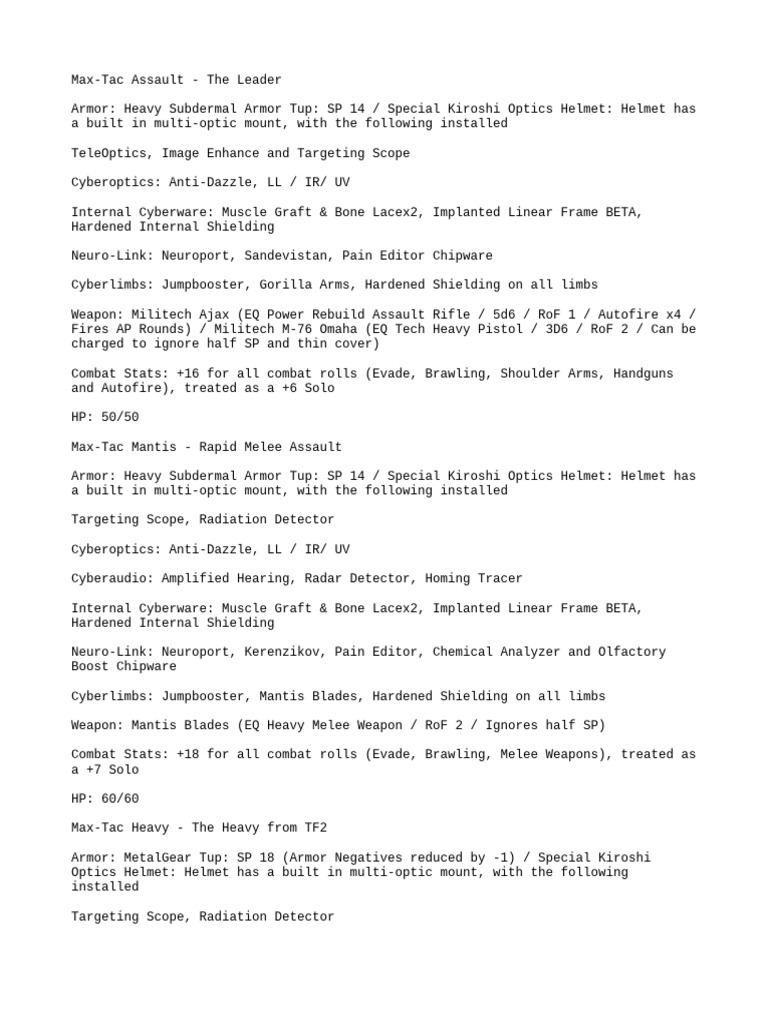 max tac | PDF | Military Technology | Firearms