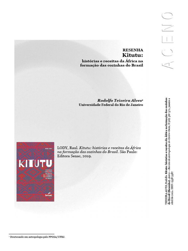 Kitutu Historias e Receitas Da Africa Na | PDF | Brasil | África