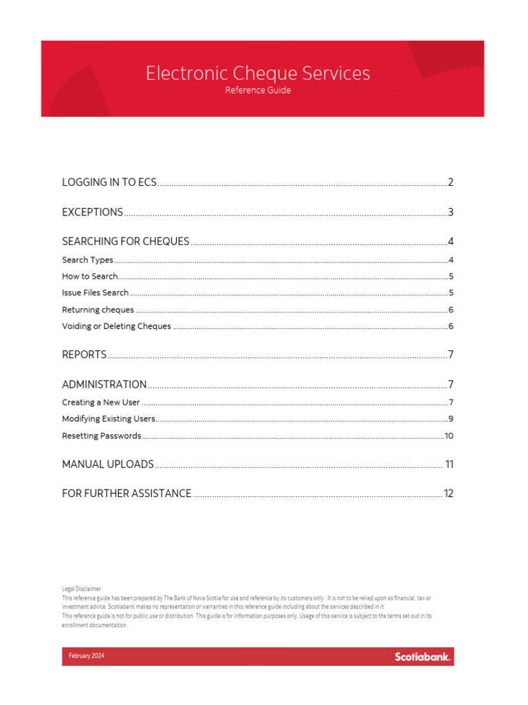Ecs Guide | PDF | Password | Cheque