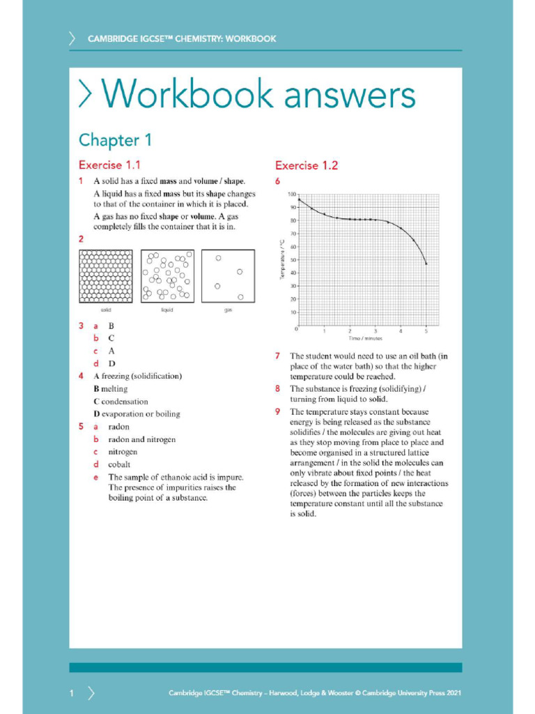 Chemistry Workbook Pdf