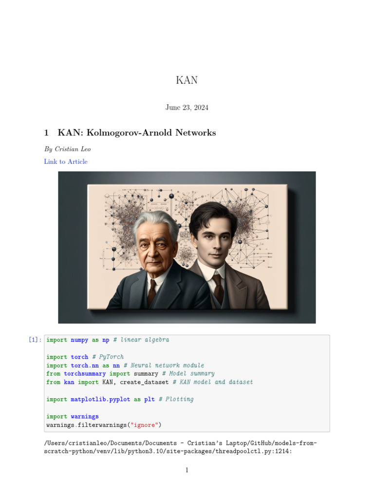 Kolmogorov-Arnold Networks Analysis | PDF | Computer Programming