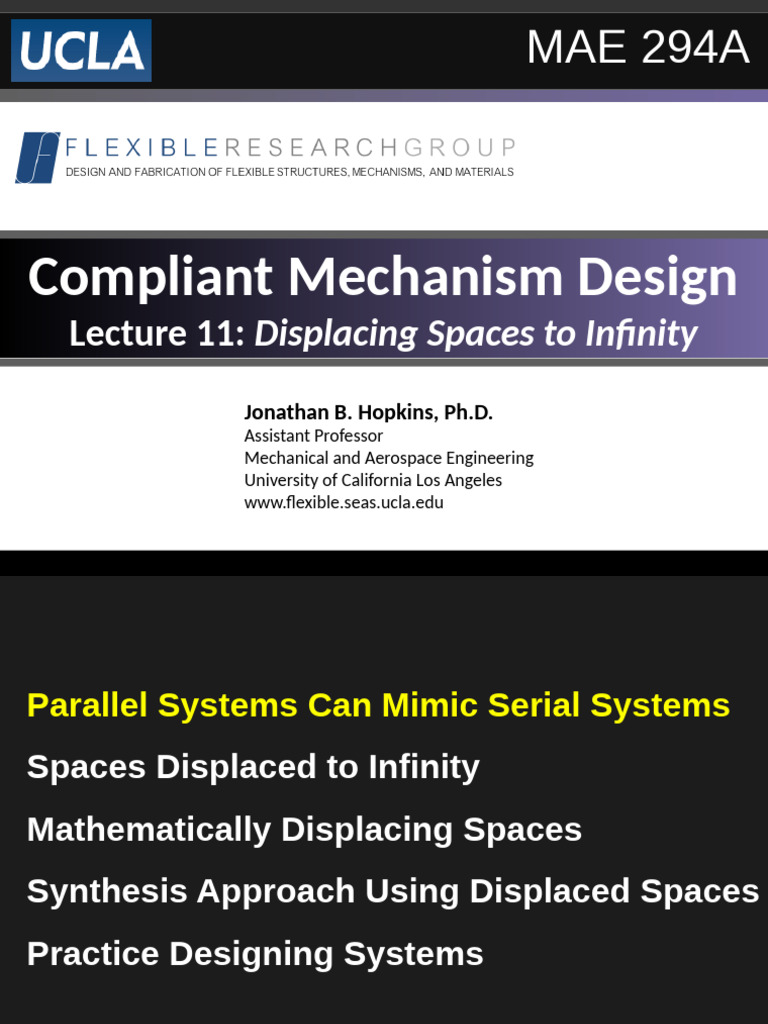 Lecture 11 - Displacing Spaces To Infinity | PDF | Infinity | Mechanical Engineering