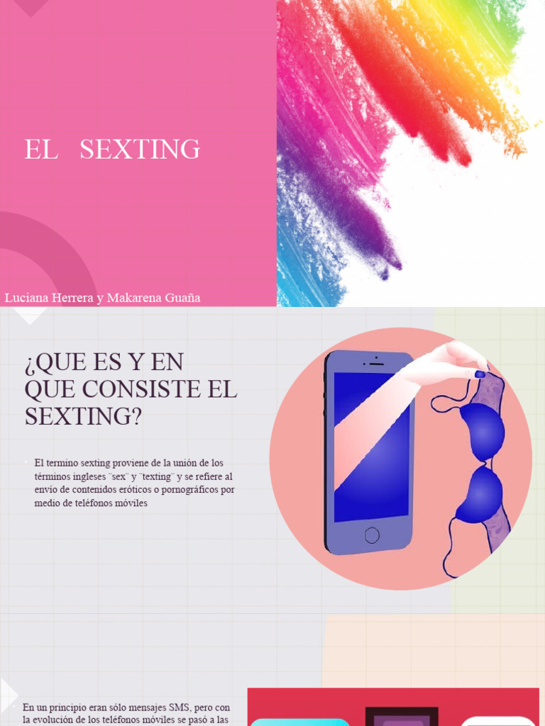 El Sexting Trabajo Ovp Luciana Herrera y Makarena Guaña | PDF | Sexualidad de mamíferos | La ...