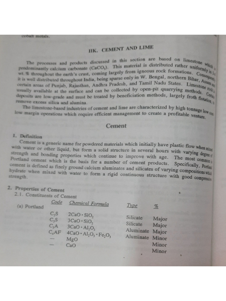 Cement & Lime | PDF