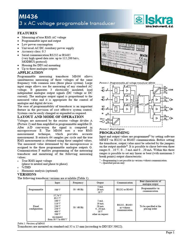 Iskra Mi436an 3pVOLT | Download Free PDF | Power Supply | Amplifier