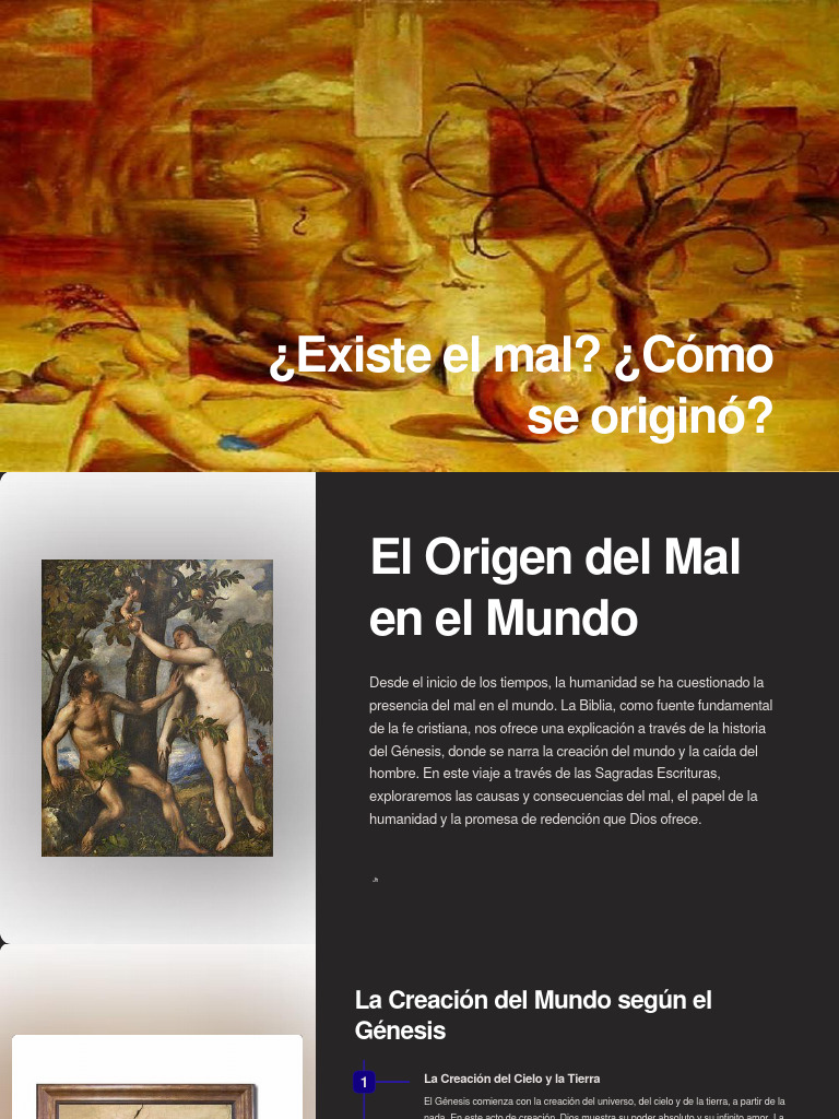 El Origen Del Mal en El Mundo | PDF | Víspera | Teología