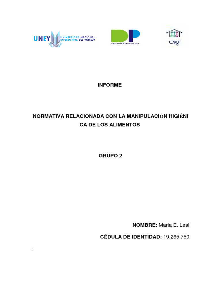 Informe Normativas | PDF | Alimentos