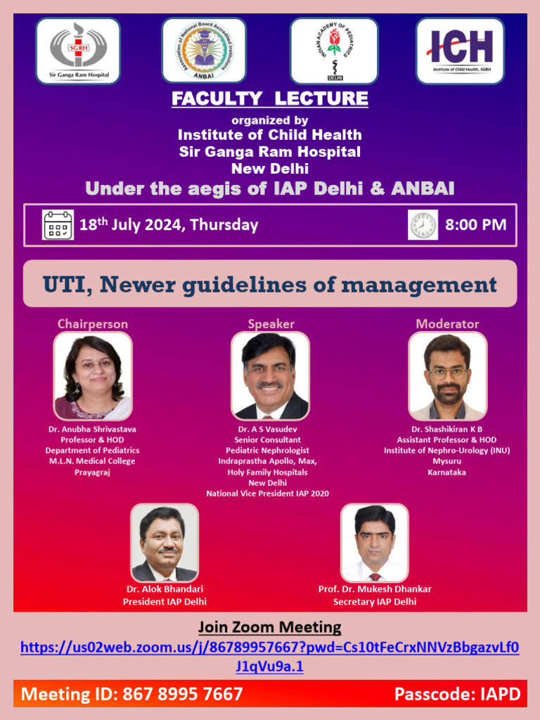 UTI, Newer Guidelines of Management: Faculty Lecture | PDF