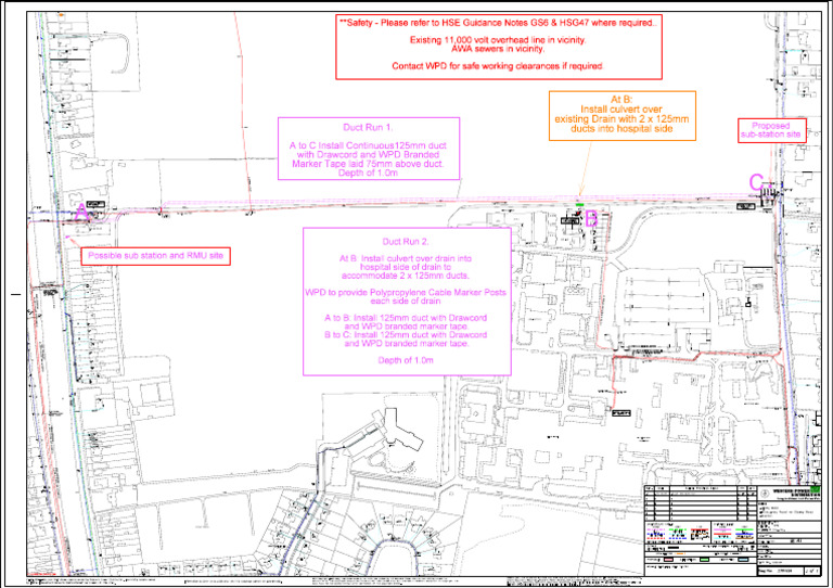 d220908 Gold - Western Power Distribution Cable Duct Installation plan ...