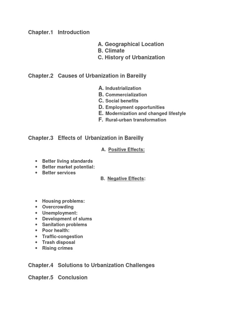 Project Urbanization | PDF | Cost Of Living | Urbanization