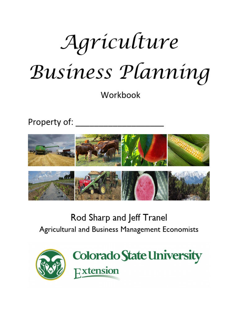 Ag Business Planning Workbook | PDF | Marketing | Prices