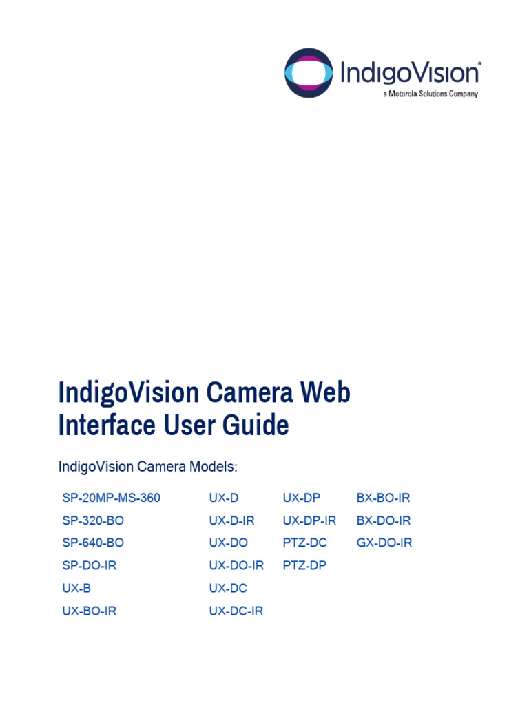 IndigoVision Camera Web Interface User Guide | PDF | I Pv6 | Domain ...