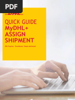 MyDHL+ Shipment Upload Guide | PDF | Comma Separated Values | Computing