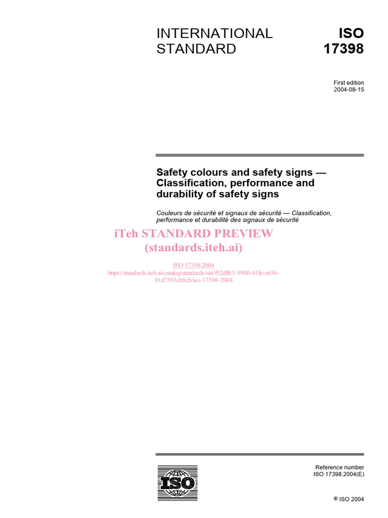 ISO-17398-2004 | PDF | International Organization For Standardization ...