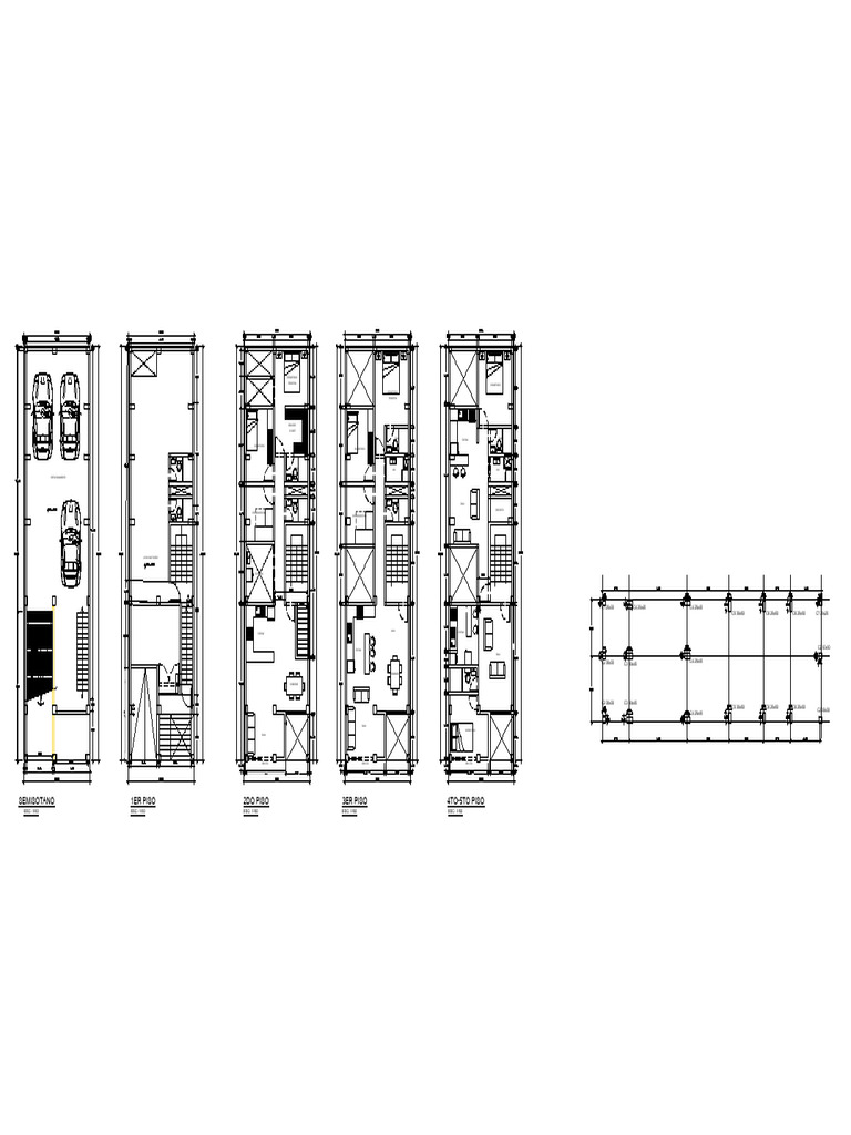 SJL - ARQUITECTURA PREDIMENSIONAMIENTO ESTRUCTURA-Model | PDF