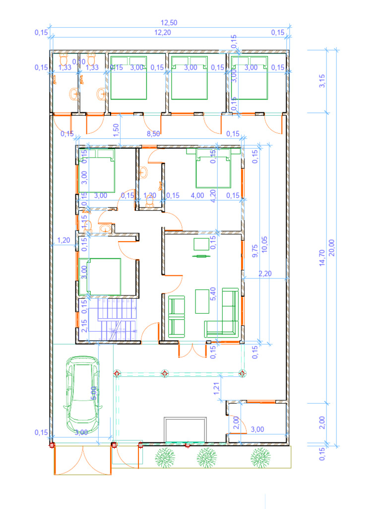 Plan Bâtiment 1 | PDF