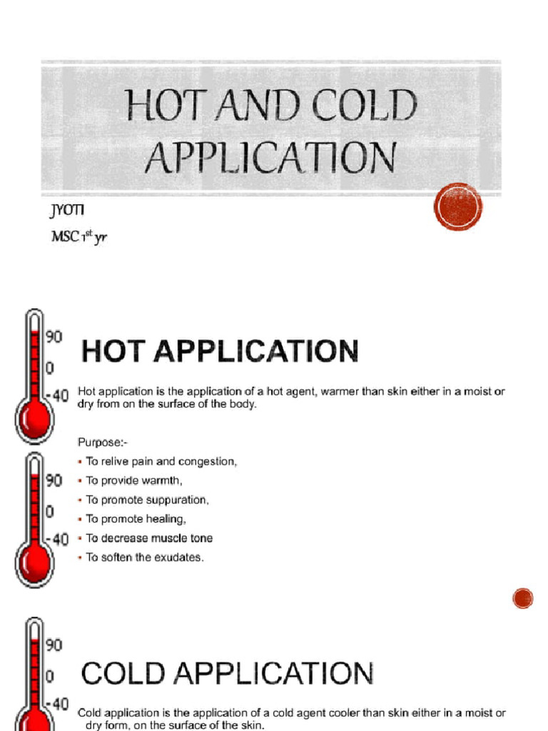 Hot and Cold Application 93350778 93350778 | PDF