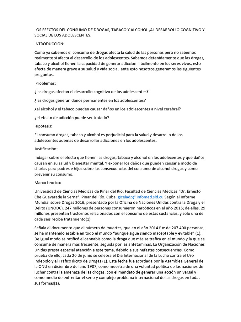 Tarea DPCC Resumida | PDF | Drogas | Cannabis (Droga)