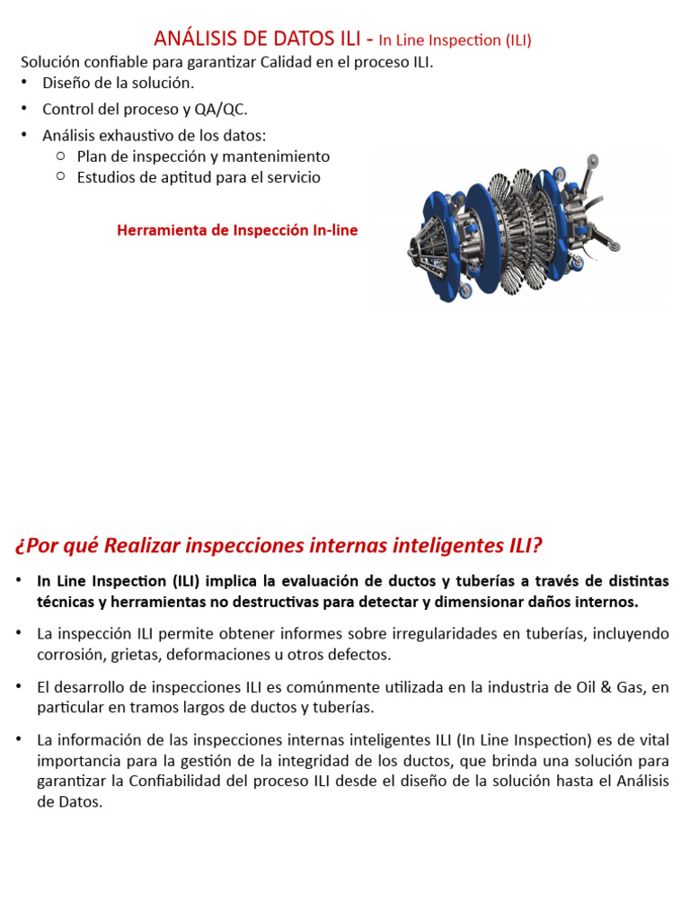 Análisis de Integridad en Inspección ILI | PDF