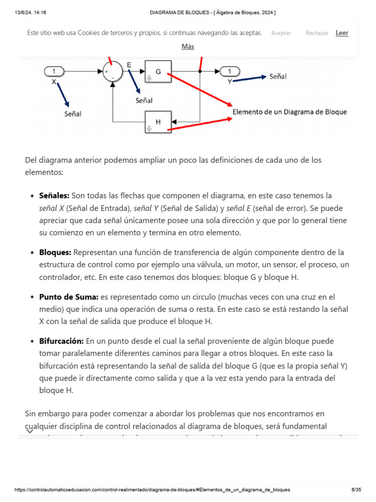 Elementos de Un Diagrama de Bloques | PDF | Computadoras