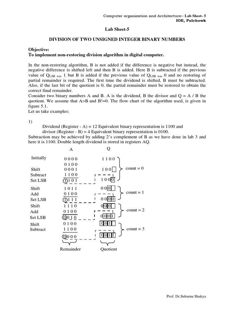 Computer Organization and Architecture Lab 5 | PDF | Theoretical Computer Science | Theory Of ...
